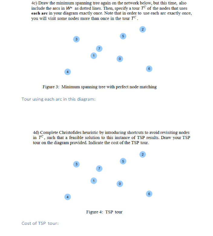 4c) ﻿Draw the minimum spanning tree again on the | Chegg.com