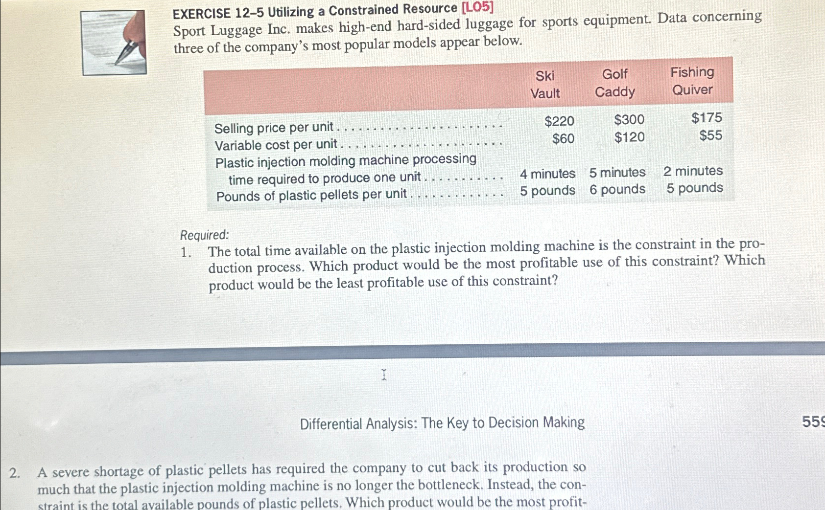Solved Exercise 12 5 ﻿utilizing A Constrained Resource