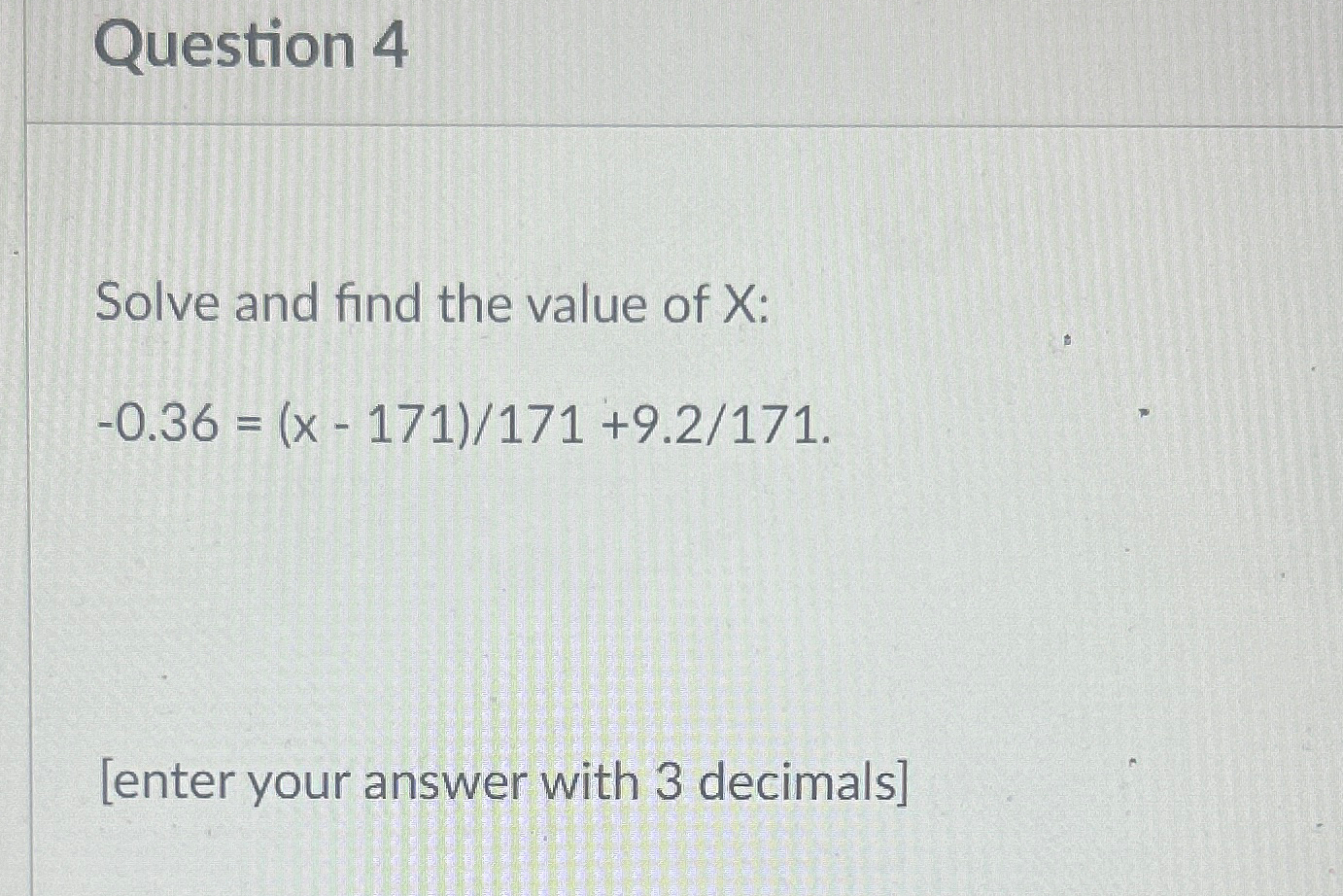 Solved Question 4Solve and find the value of x | Chegg.com