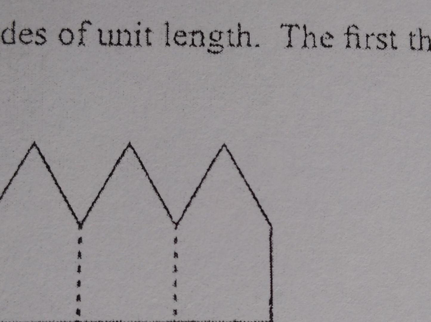 Solved A sequence of figures is made from joining po in the | Chegg.com