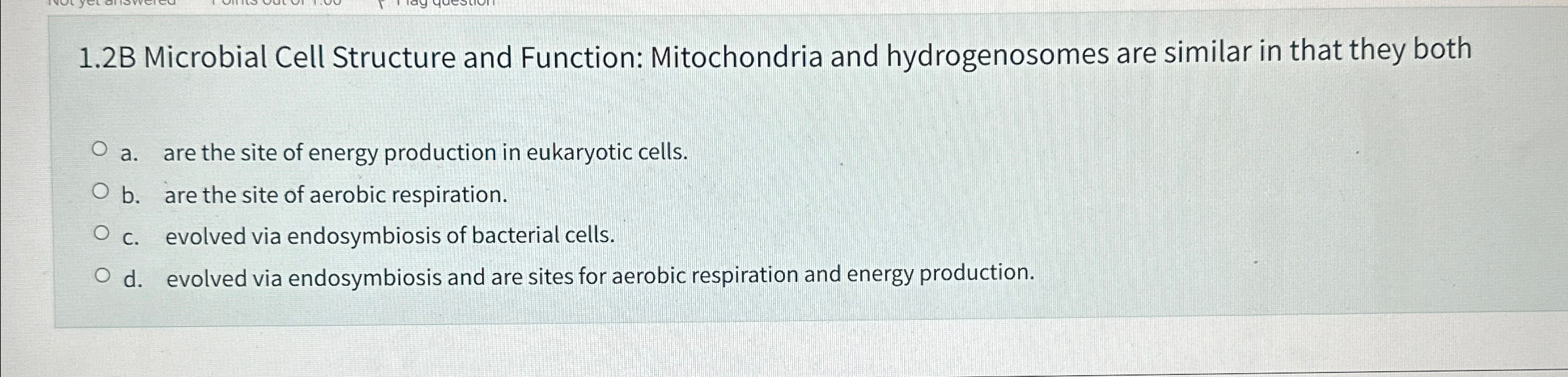 Solved 1.2B Microbial Cell Structure and Function: | Chegg.com