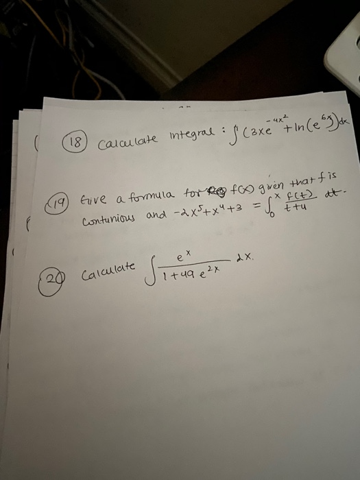 Solved Give a formula for eg fot given that fis 18 calculate | Chegg.com