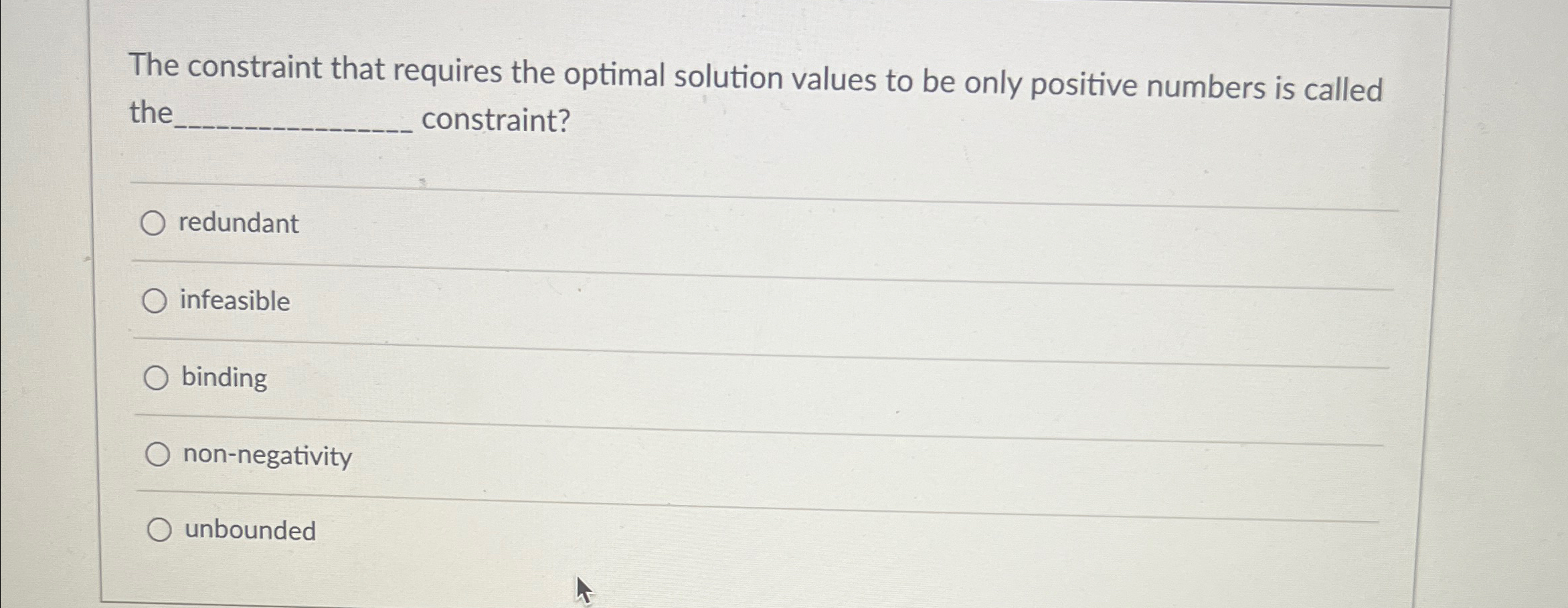Solved The constraint that requires the optimal solution | Chegg.com