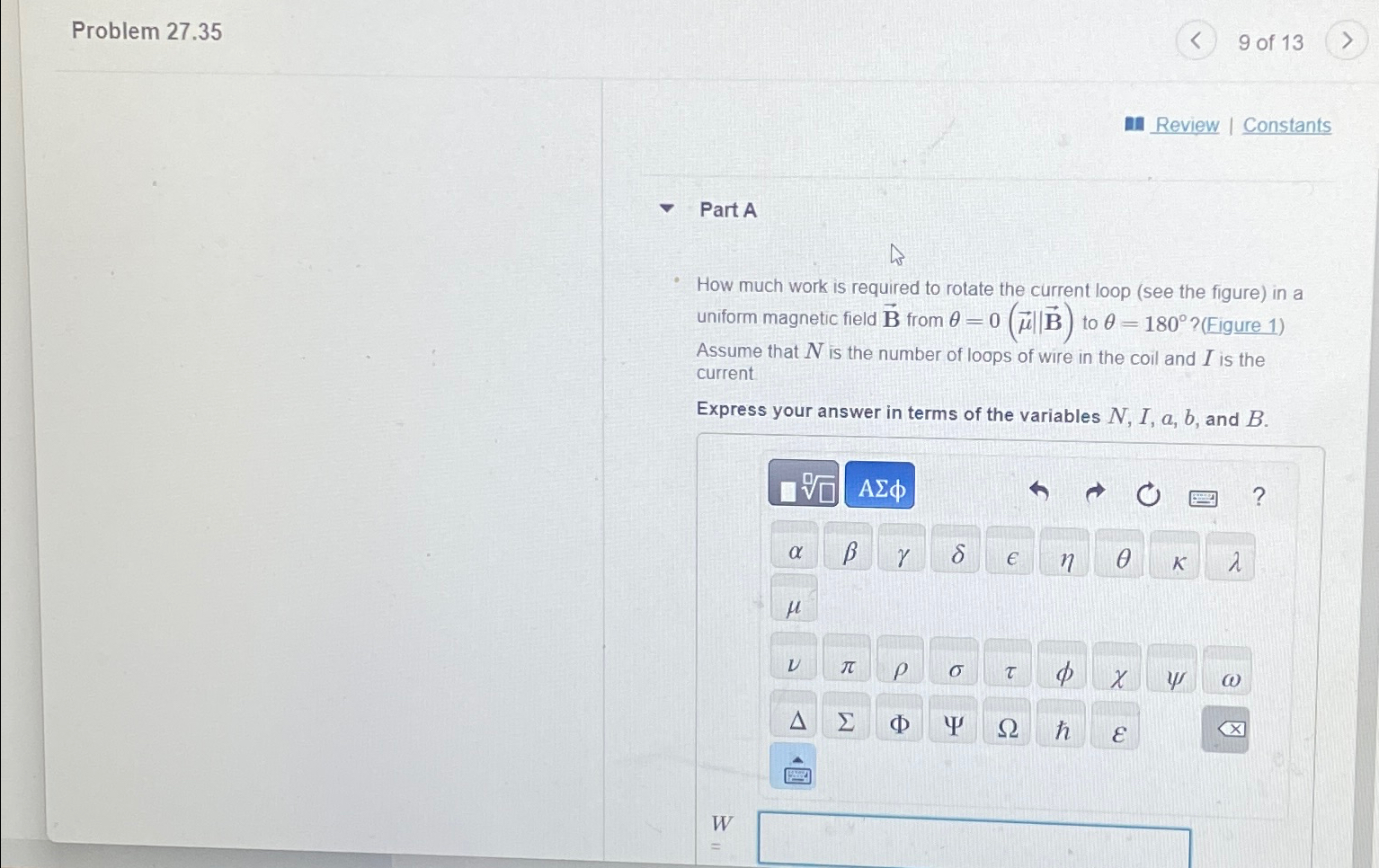 Solved Problem 27.359 ﻿of 13ReviewConstantsPart AHow much | Chegg.com