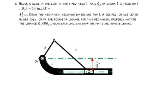 Solved 3. BLOCK 4 SLIDE IN THE SLOT IN THE FIXED PIECE I. | Chegg.com