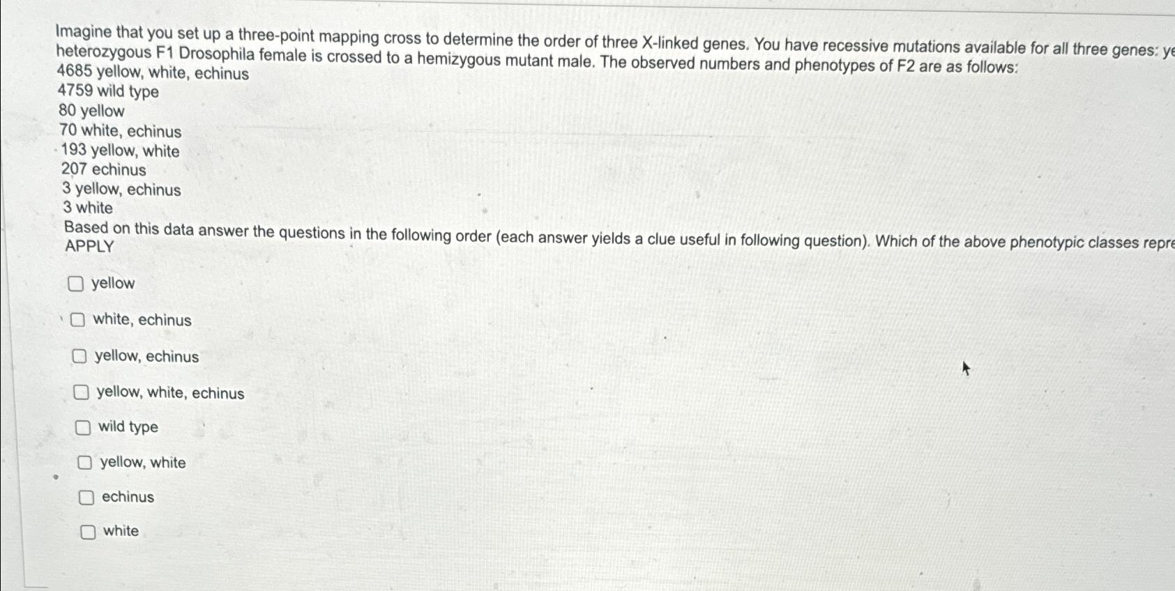 Solved Imagine that you set up a three-point mapping cross | Chegg.com