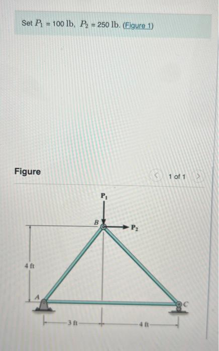 Solved Determine the force in member AB , AC and BC of the | Chegg.com