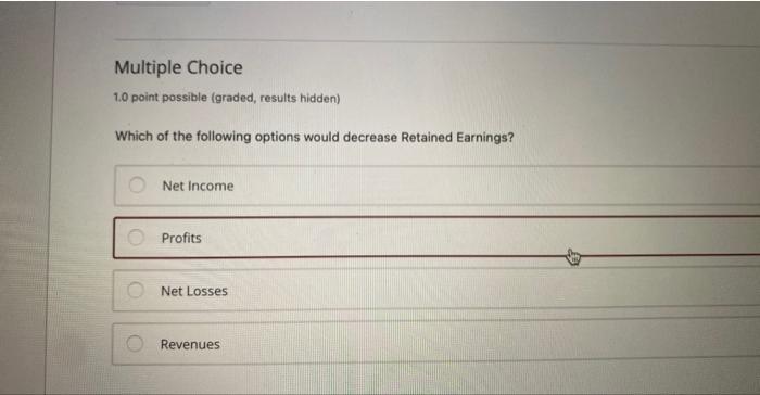 Solved Multiple Choice 1.0 point possible (graded, results | Chegg.com