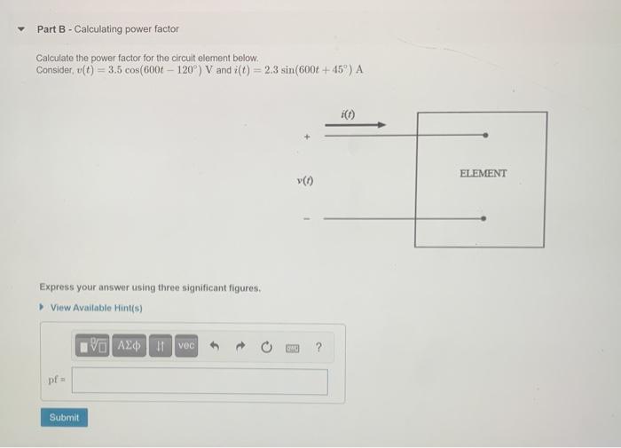 Solved Part A - Calculating average and reactive power ! | Chegg.com