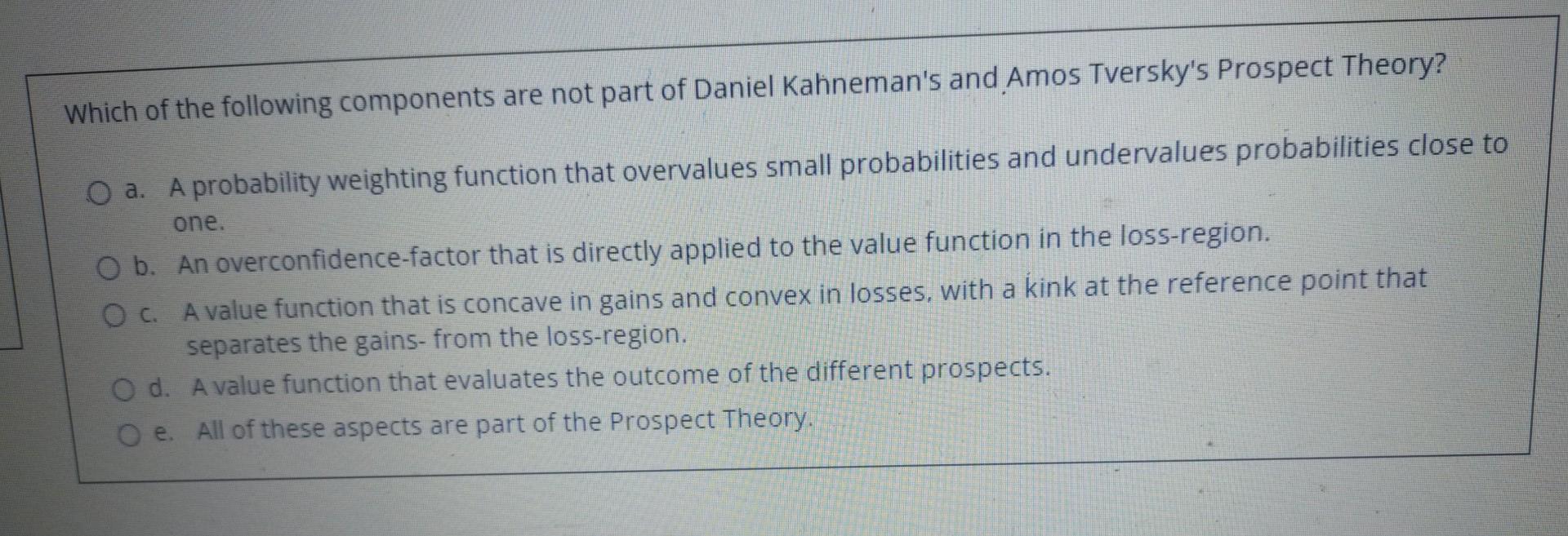 Solved Which of the following components are not part of | Chegg.com