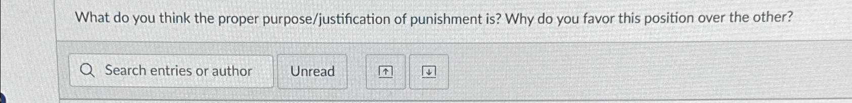 Solved What do you think the proper purpose/justification of | Chegg.com