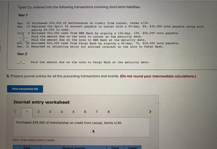 Solved Swed Help Required information The following | Chegg.com