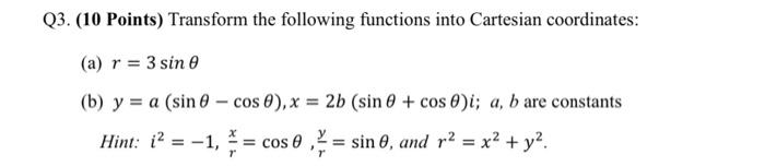 Solved 23. (10 Points) Transform the following functions | Chegg.com