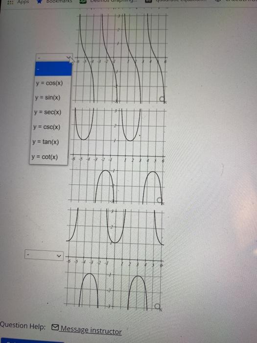 Solved match each graph with its equation. Not all equations | Chegg.com