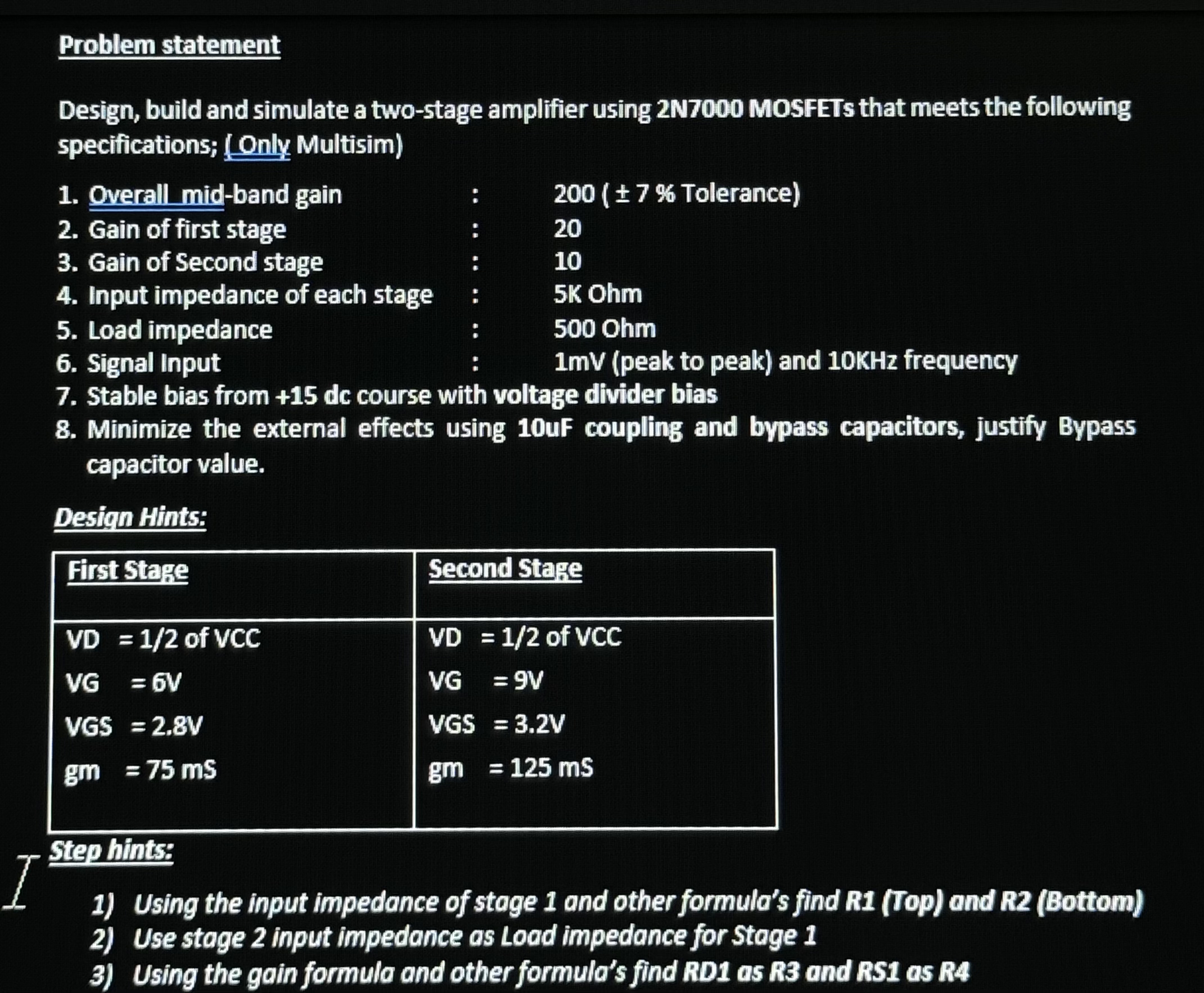 Problem statementDesign, build and simulate a | Chegg.com