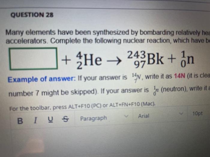 Solved Complete the following nuclear reaction: 714 | Chegg.com
