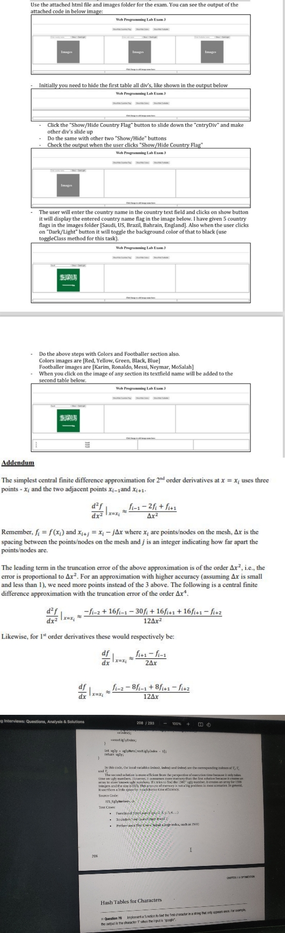 Solved computer science question Use the attached html file | Chegg.com
