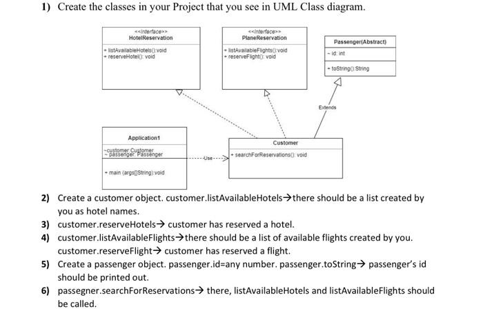 Solved 1) Create the classes in your Project that you see in | Chegg.com Solved 1) Create the classes in your Project that you see in | Chegg.com