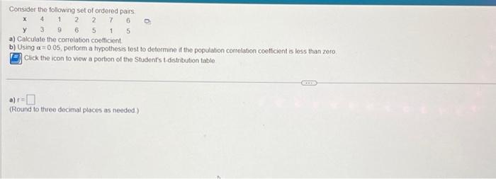 Solved Consider the following set of ordered pairs a) | Chegg.com