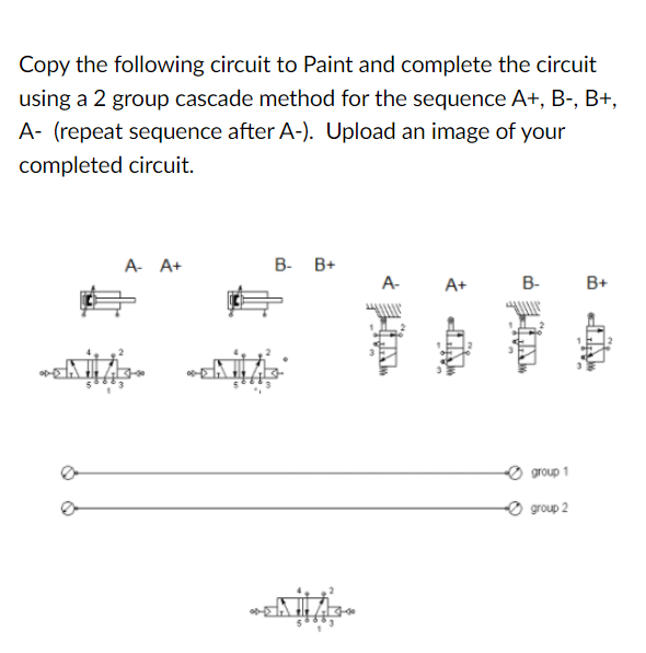 Solved Copy the following circuit to Paint and complete the | Chegg.com