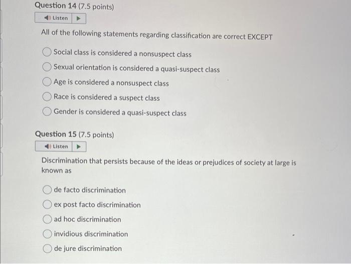 All of the following statements regarding | Chegg.com