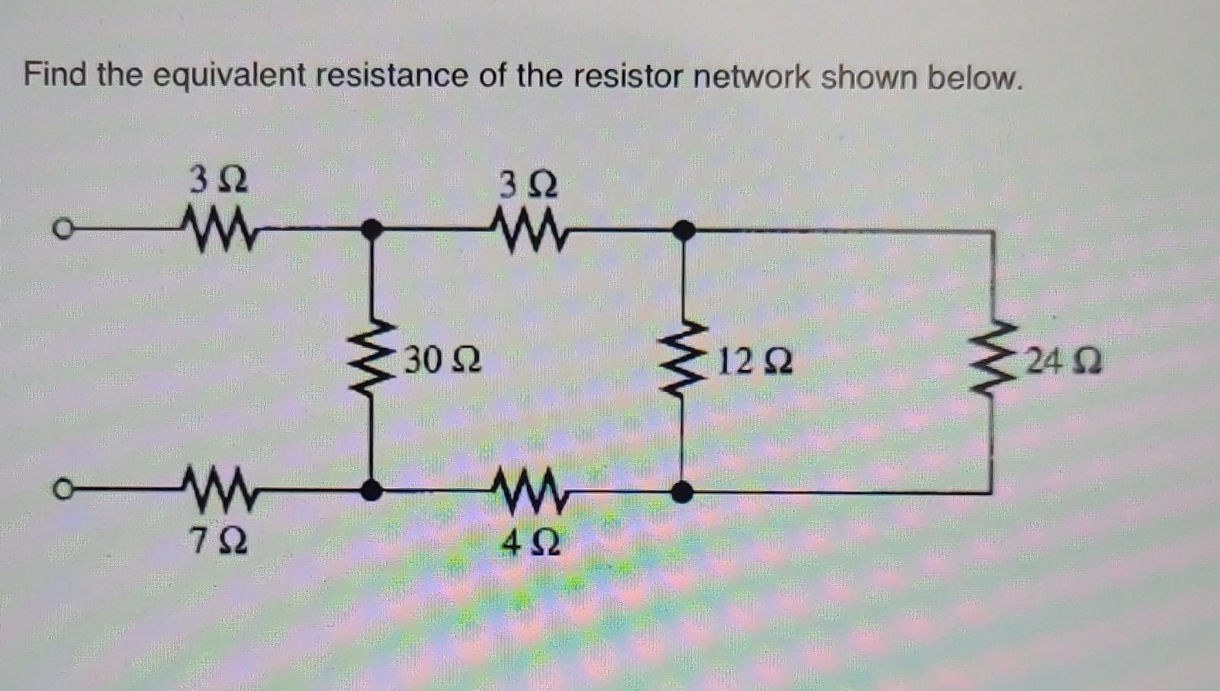 Solved Find the equivalent resistance of the resistor | Chegg.com