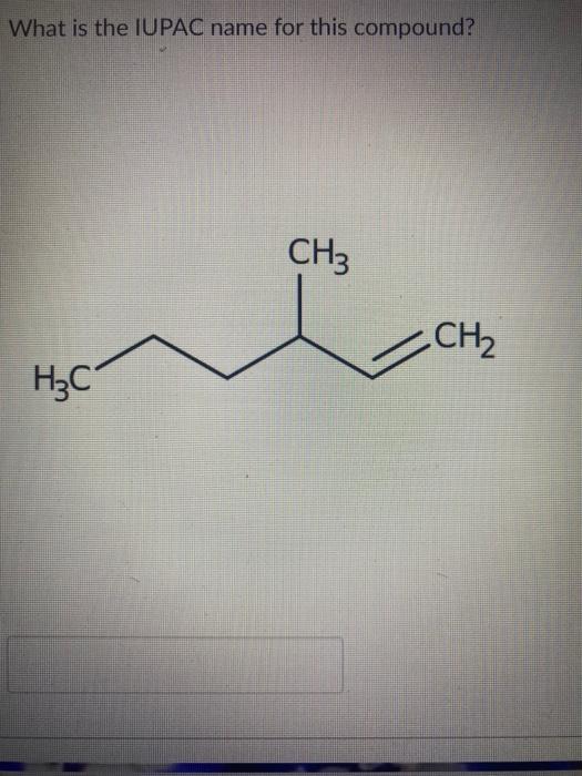Solved The name of the compound below is CI H3C | Chegg.com