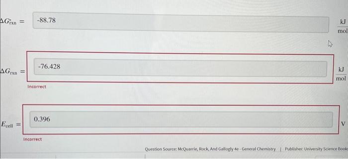 Solved Write the net cell equation for this electrochemical | Chegg.com