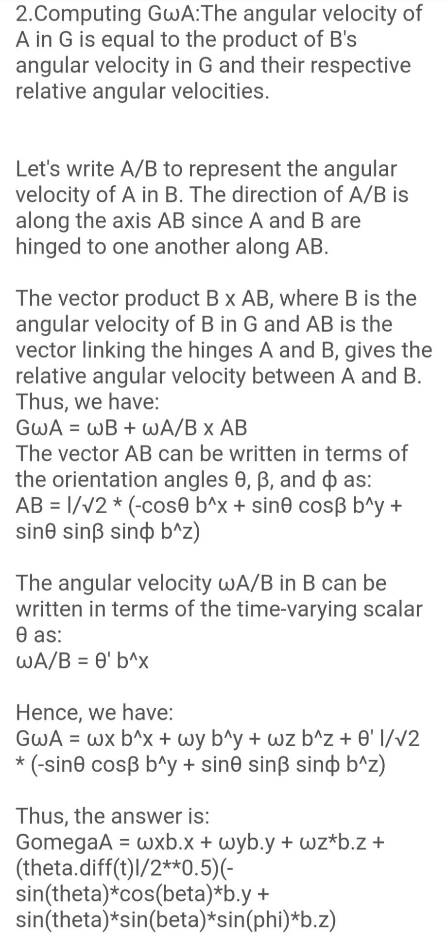 Solved 1.Dynamicsymbols and Scalars: The problem's scalars | Chegg.com