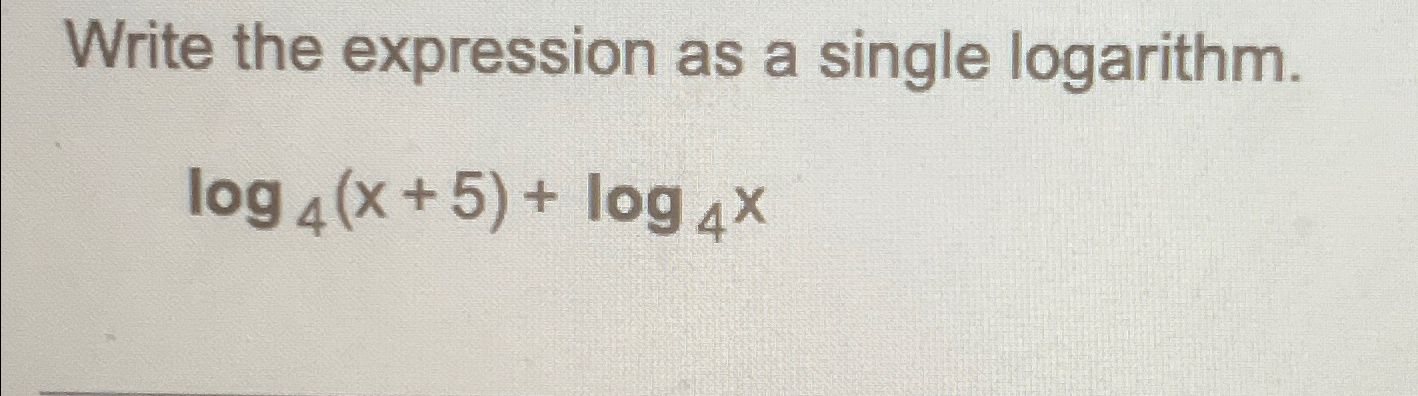 Solved Write the expression as a single | Chegg.com
