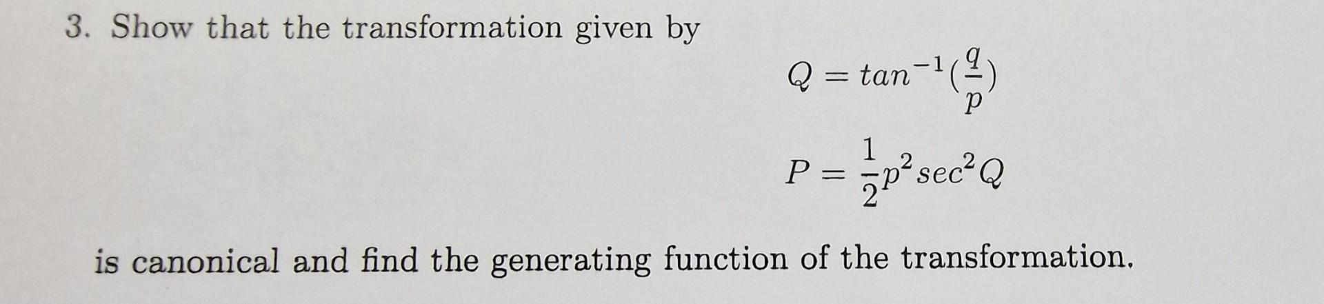 Solved (Analytical mechanics - Hamiltonian and Canonical | Chegg.com