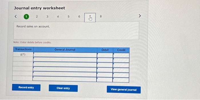 Solved Journal entry worksheetJournal entry worksheet 234 7 | Chegg.com