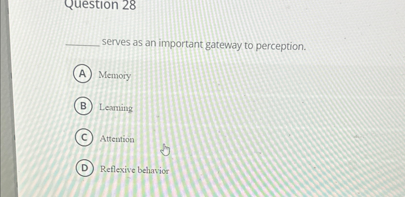 Solved Question 28serves as an important gateway to | Chegg.com