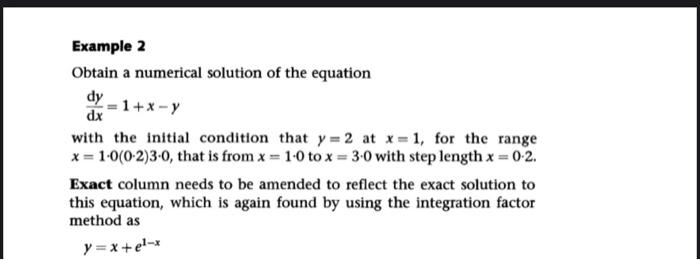 Solved Obtain a numerical solution of the equation | Chegg.com