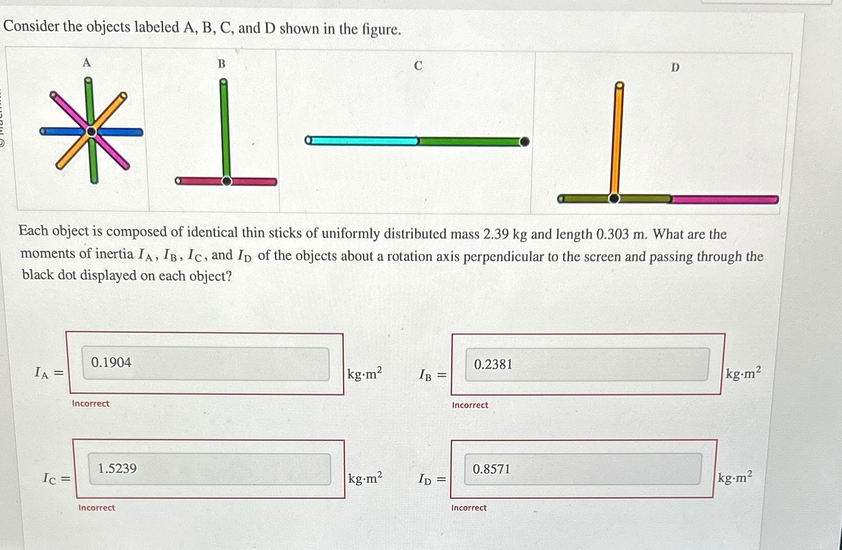 Solved Consider the objects labeled A, ﻿B, ﻿C, ﻿and D shown | Chegg.com