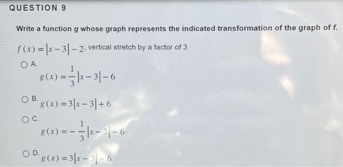 Solved Write a function g whose graph represents the | Chegg.com