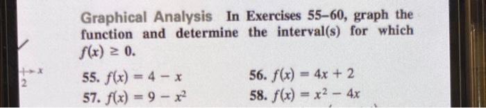 Solved Graphical Analysis In Exercises 55-60, graph the | Chegg.com