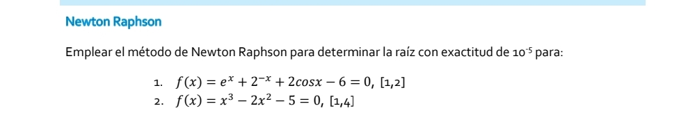 Solved Newton RaphsonEmplear el método de Newton Raphson | Chegg.com