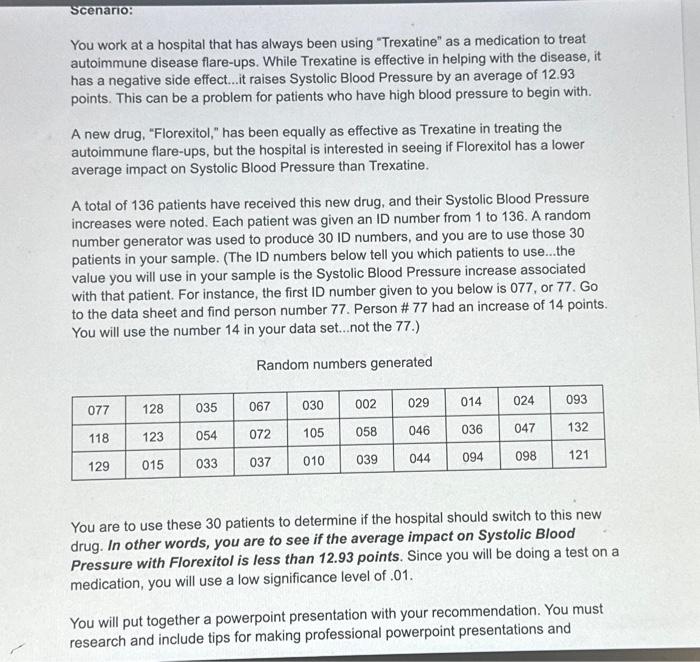 Solved You work at a hospital that has always been using | Chegg.com
