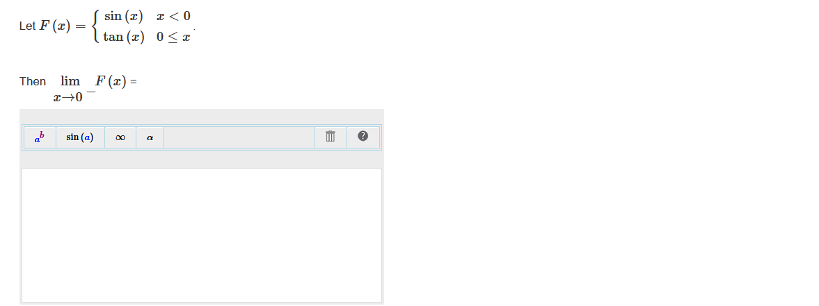Solved Let F(x)={sin(x),x