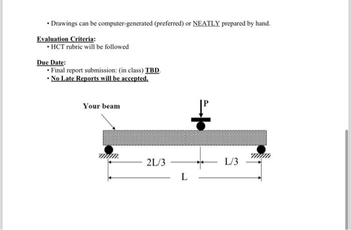 Solved - Drawings can be computer-generated (preferred) or | Chegg.com