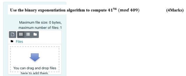Solved Use The Binary Exponentiation Algorithm To Compute 