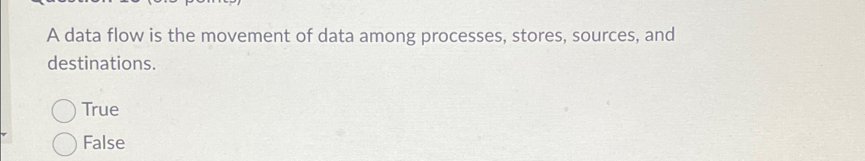 Solved A data flow is the movement of data among processes, | Chegg.com