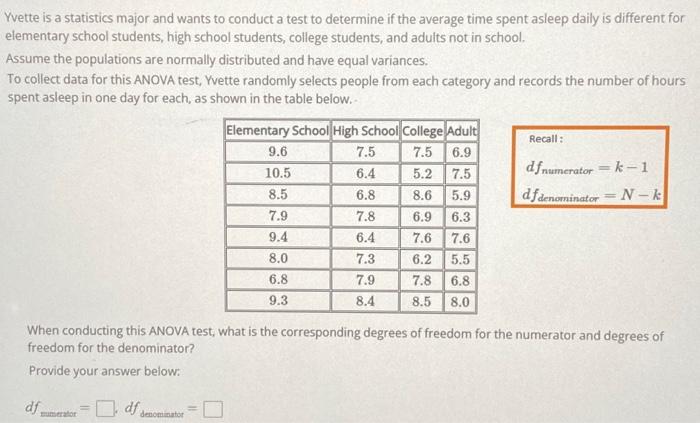 Solved Yvette is a statistics major and wants to conduct a | Chegg.com