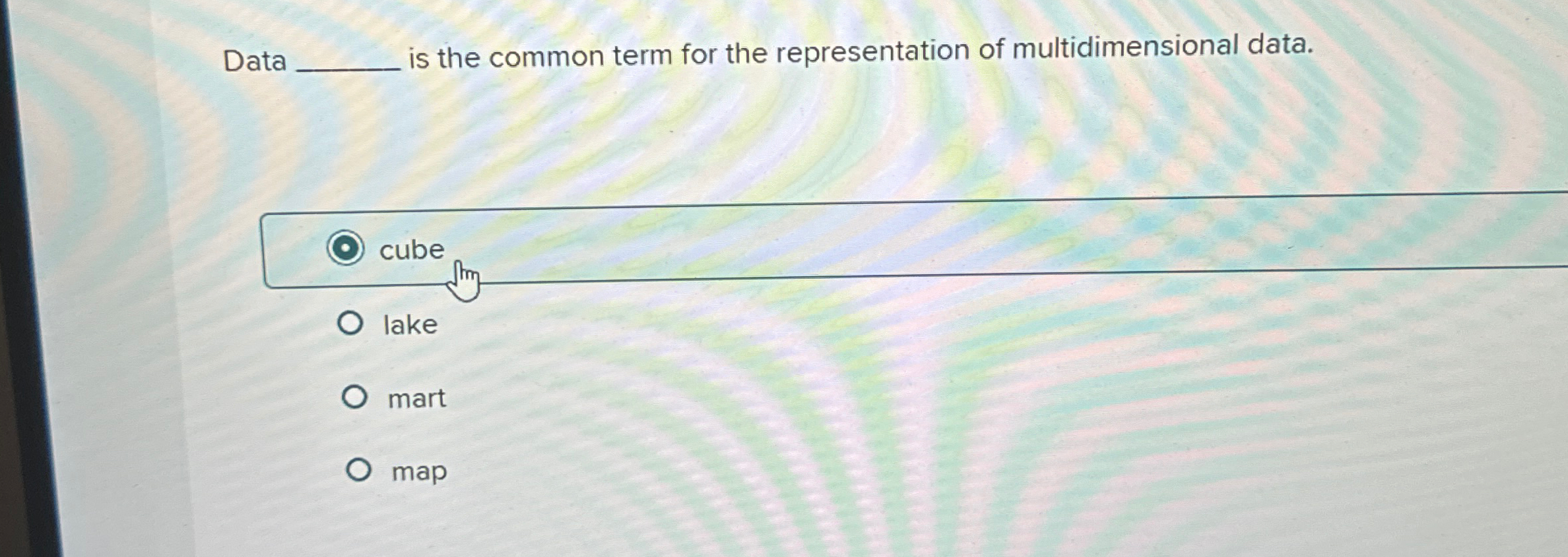 Solved Data ﻿is the common term for the representation of | Chegg.com
