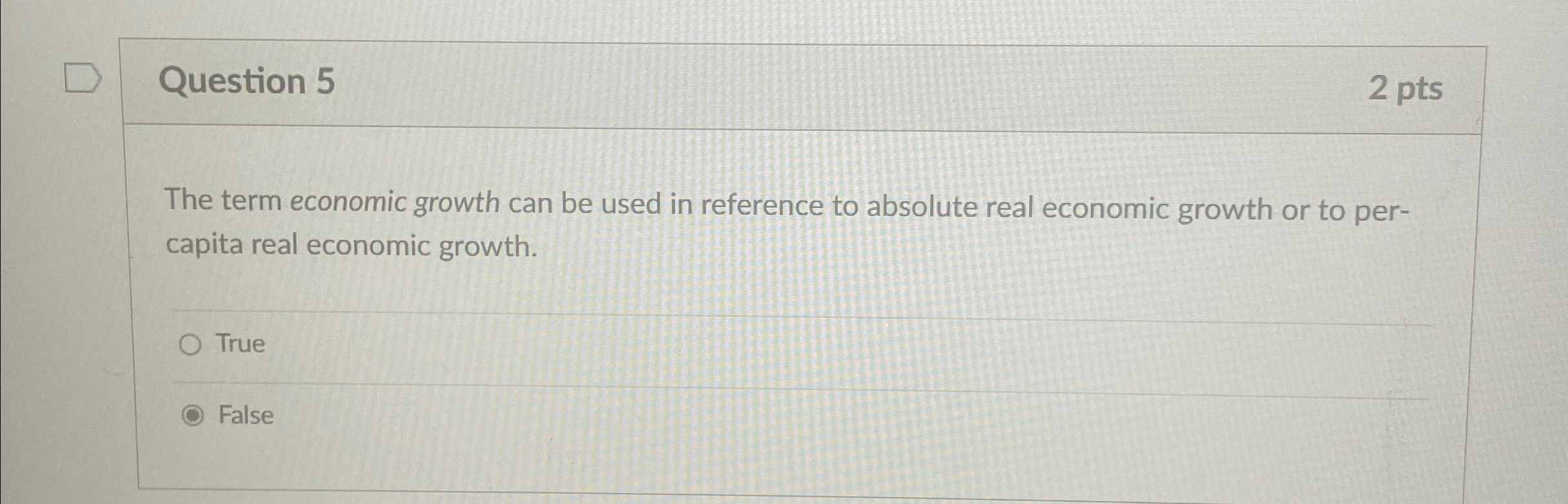 Solved Question 52 ptsThe term economic growth can be used | Chegg.com Solved Question 52 ptsThe term economic growth can be used | Chegg.com