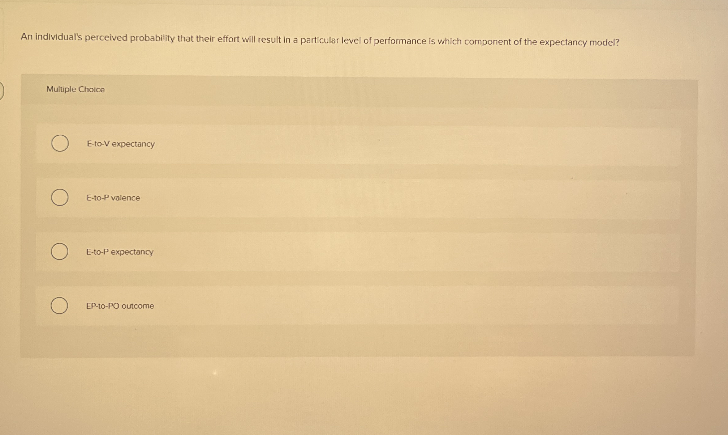 Solved An individual's perceived probability that their | Chegg.com
