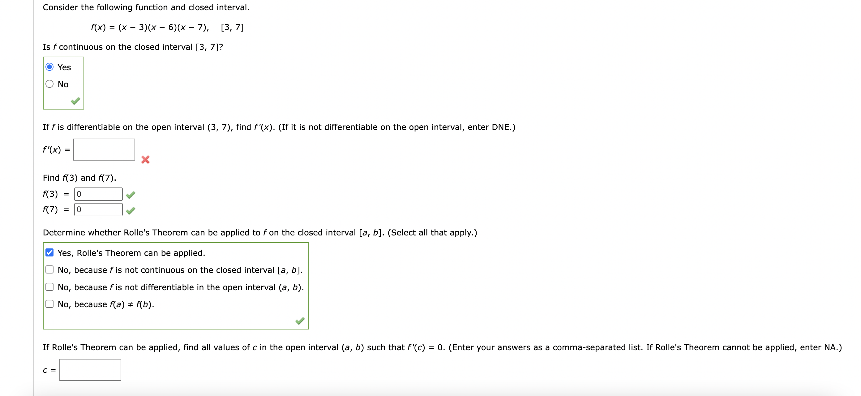 Solved Consider the following function and closed | Chegg.com