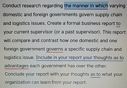 Solved Conduct research regarding the manner in which | Chegg.com