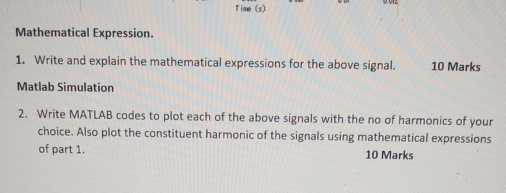 Solved Signals and Systems ELE 3613 Signal Generation using | Chegg.com